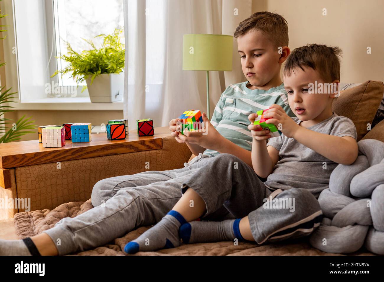 Kids rubiks cube hi-res stock photography and images - Alamy