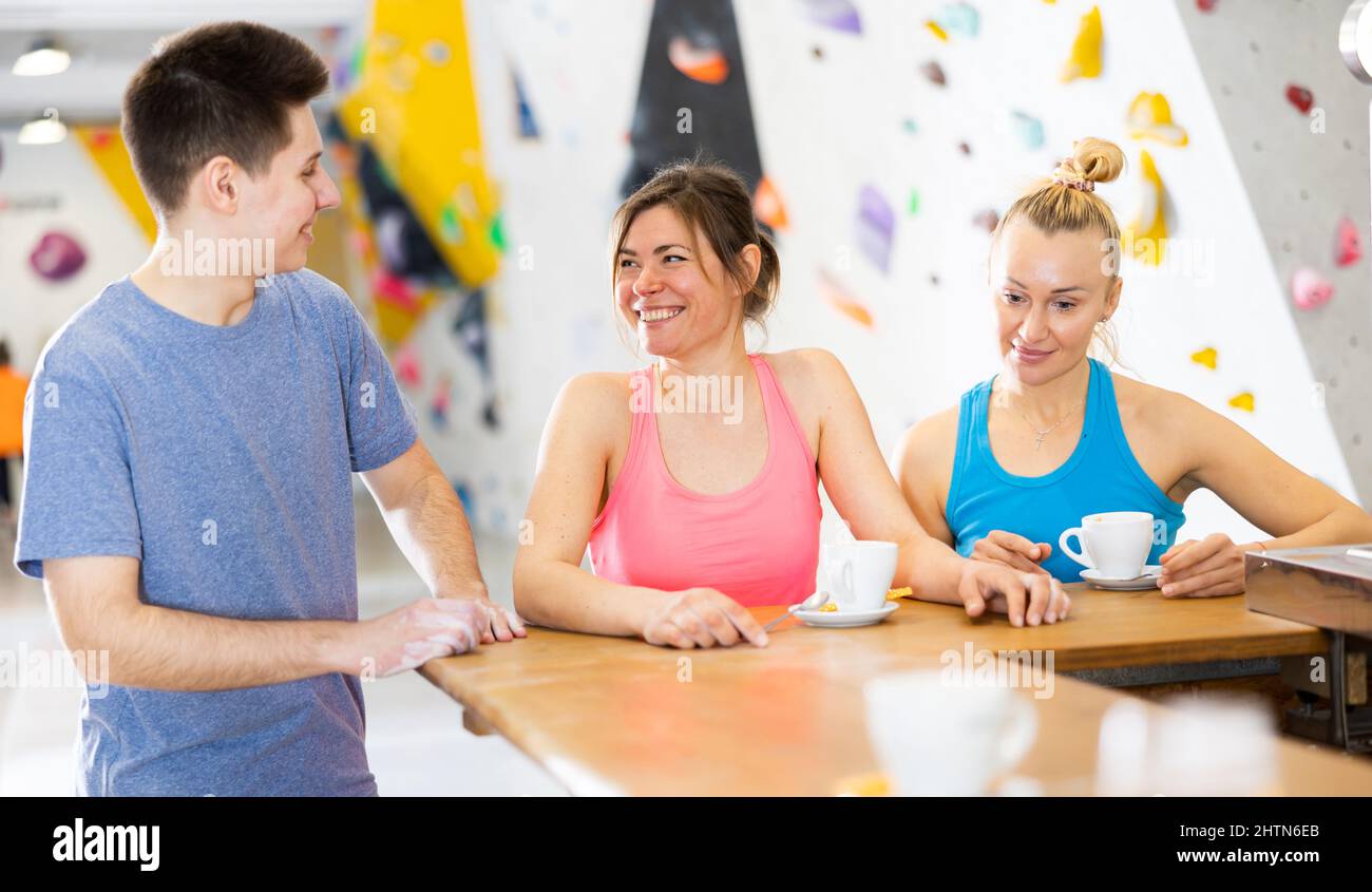 Sports man drinks coffee hi-res stock photography and images - Alamy