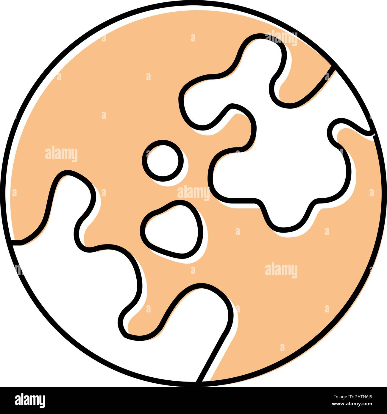 vitiligo skin disease color icon vector illustration Stock Vector Image ...