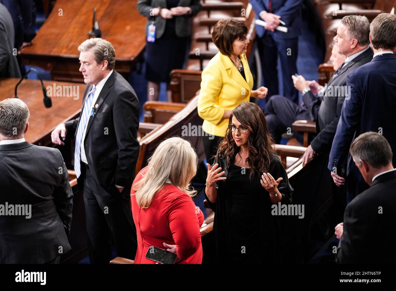 Rep. Lauren Boebert (D-CO), ahead of President Joe Biden's state of the ...