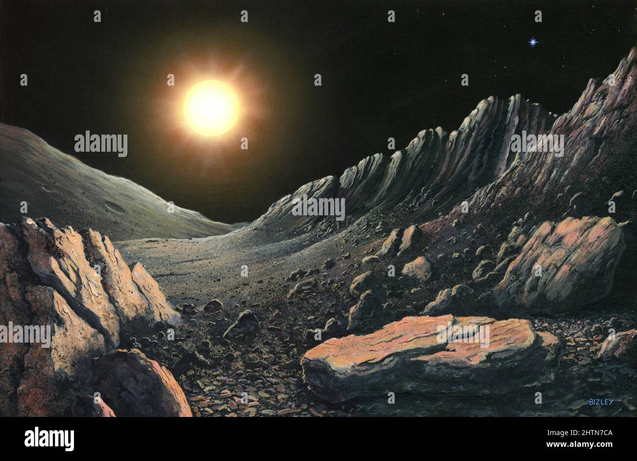 Surface of Mercury, illustration Stock Photo - Alamy