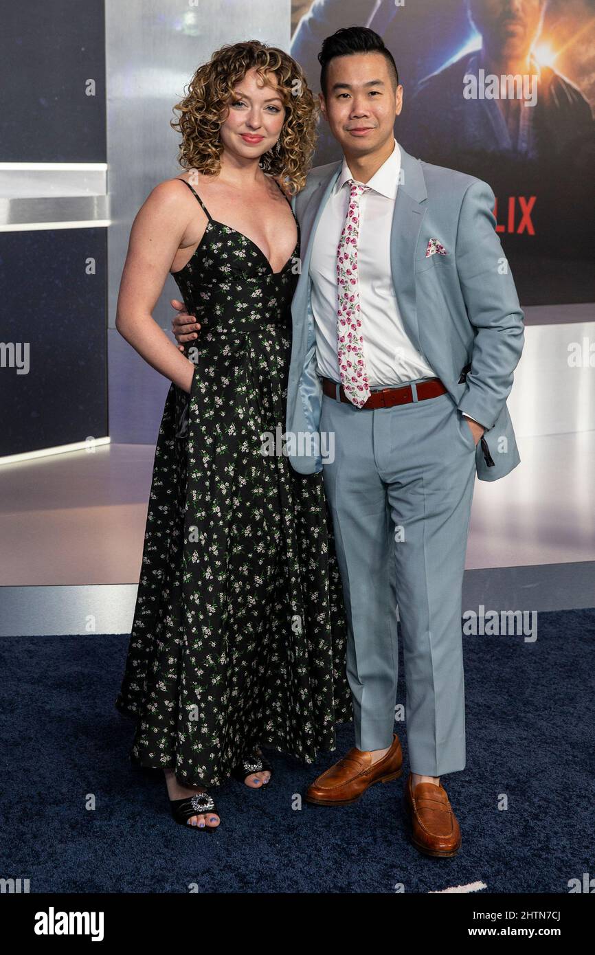 New York, New York, USA. 28th Feb, 2022. Caroline Oloffo and David Ma ...