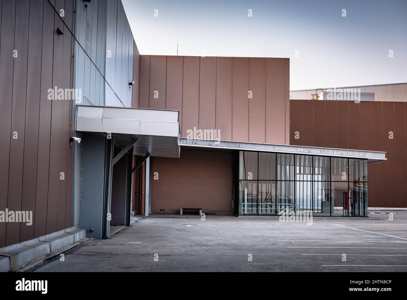 Car Parking Lot on The Deck Floor of Department Store, Service Area ...