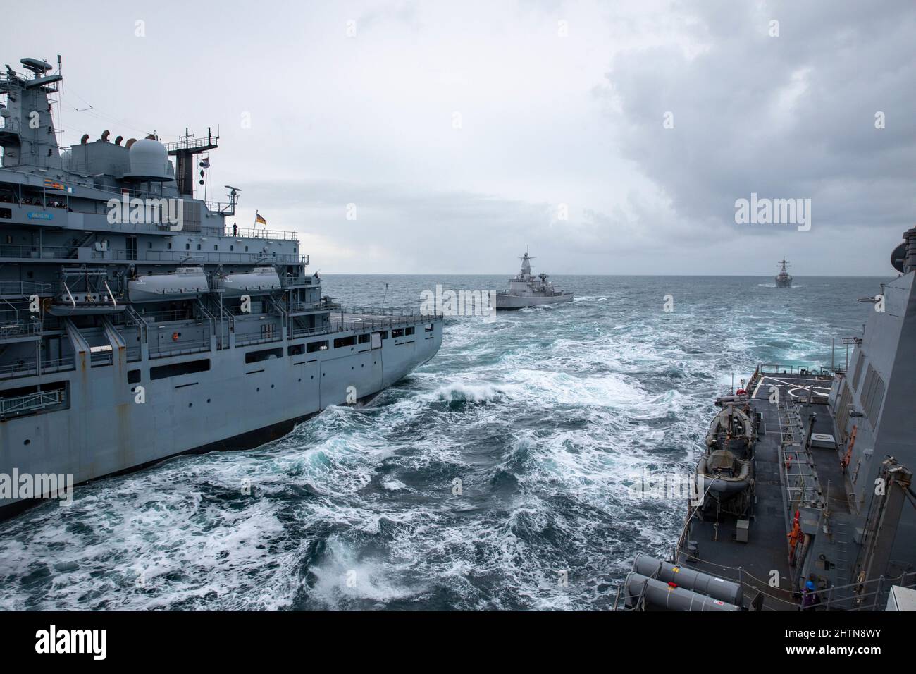 ATLANTIC OCEAN (Feb. 24, 2022) – Auxiliary ship FGS Berlin (A1411 ...
