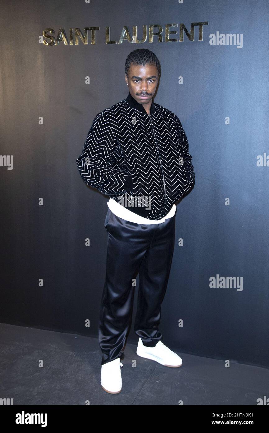 Paris, France on March 01, 2022 Tyrell Hampton attending the Saint ...