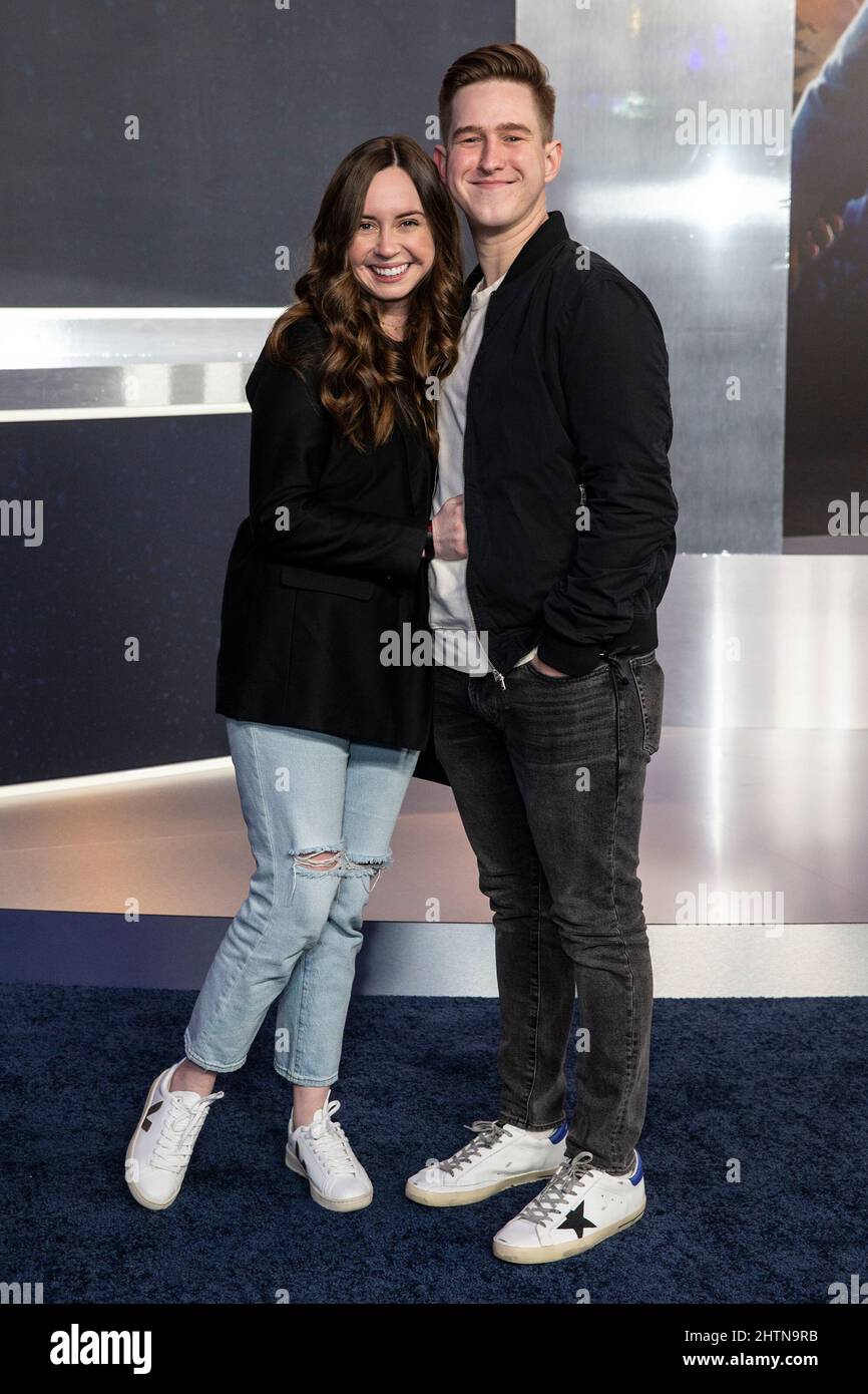 New York, New York, USA. 28th Feb, 2022. Melinda Griswold and Alex ...