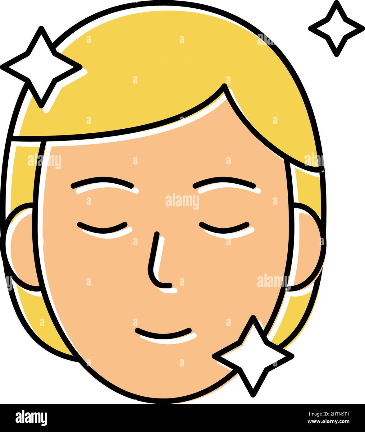 clean face skin color icon vector illustration Stock Vector Image & Art ...