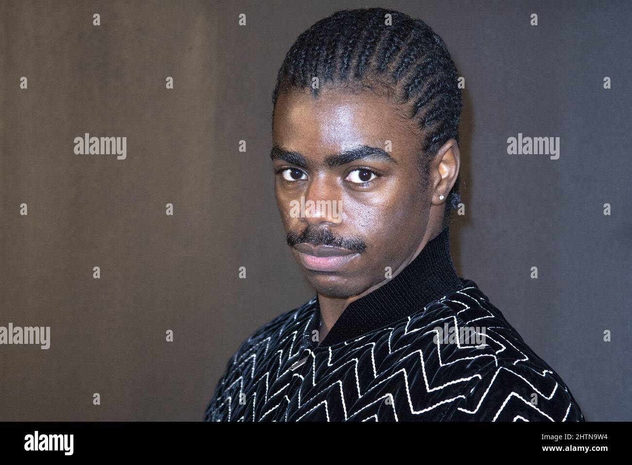 Paris, France on March 01, 2022 Tyrell Hampton attending the Saint ...