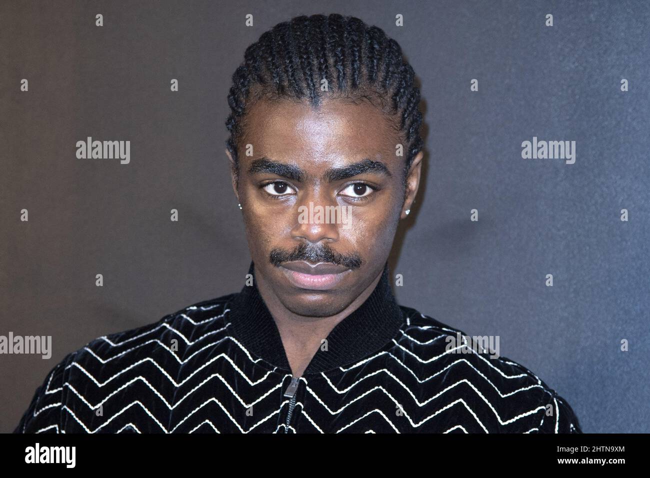 Paris, France on March 01, 2022 Tyrell Hampton attending the Saint ...