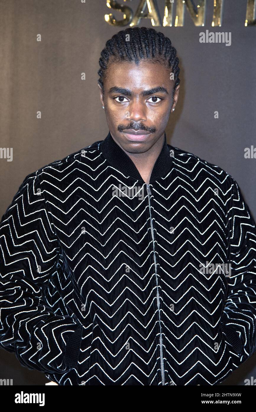 Paris, France on March 01, 2022 Tyrell Hampton attending the Saint ...