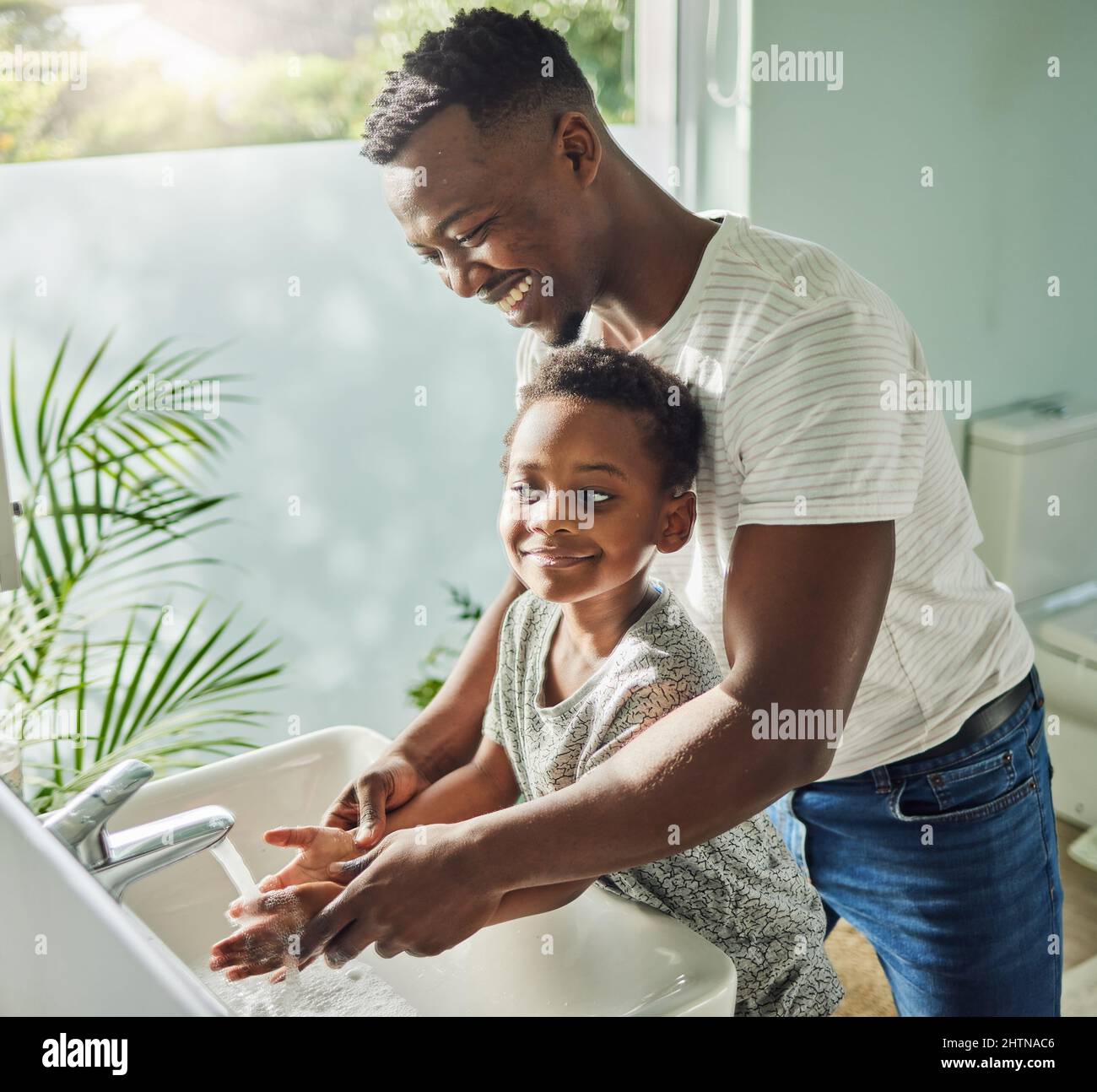 Personal hygiene keeps you clean and prevents illnesses. Shot of a ...