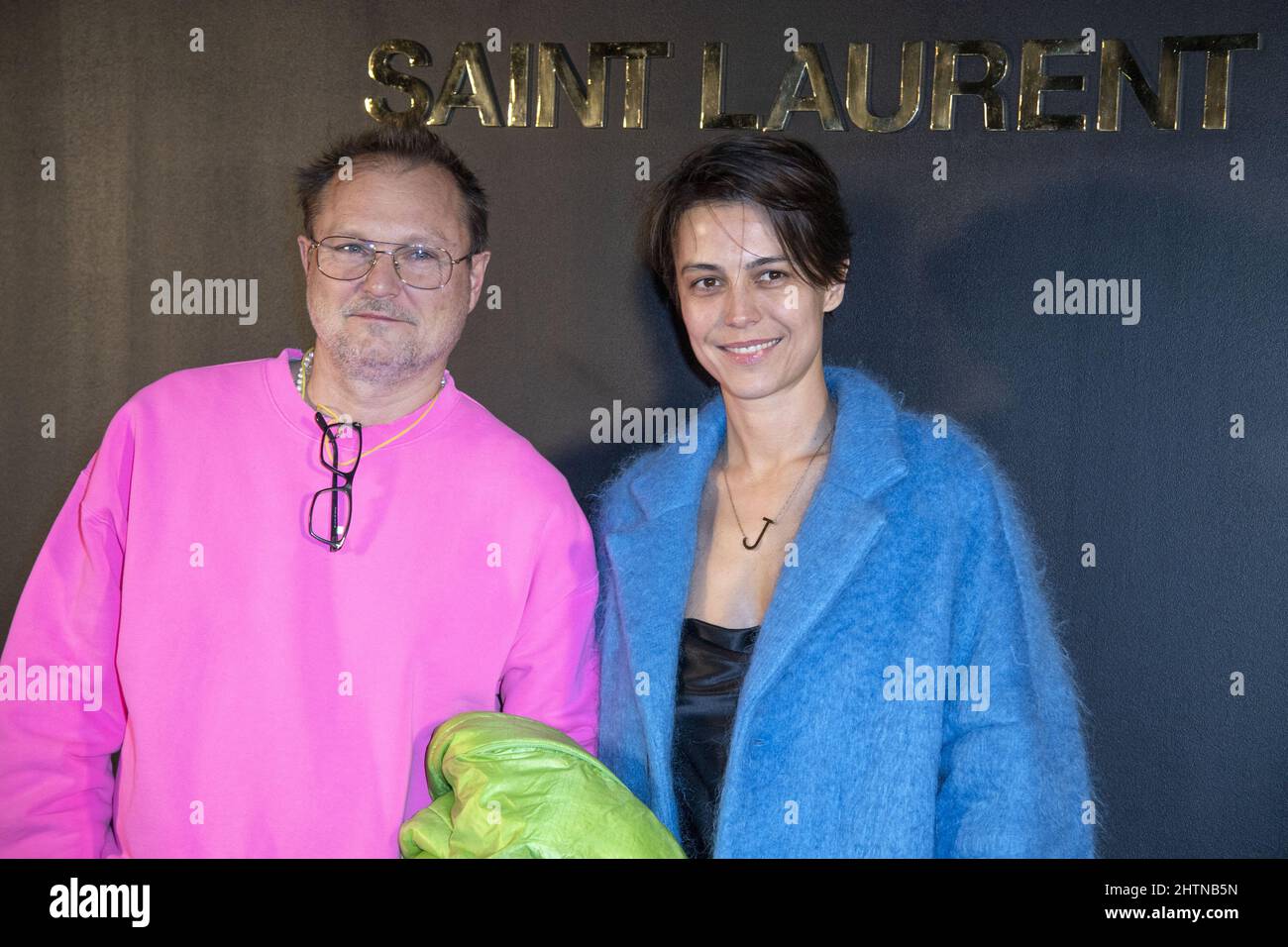 Paris, France on March 01, 2022 Juergen Teller and Dovile Drizyte ...