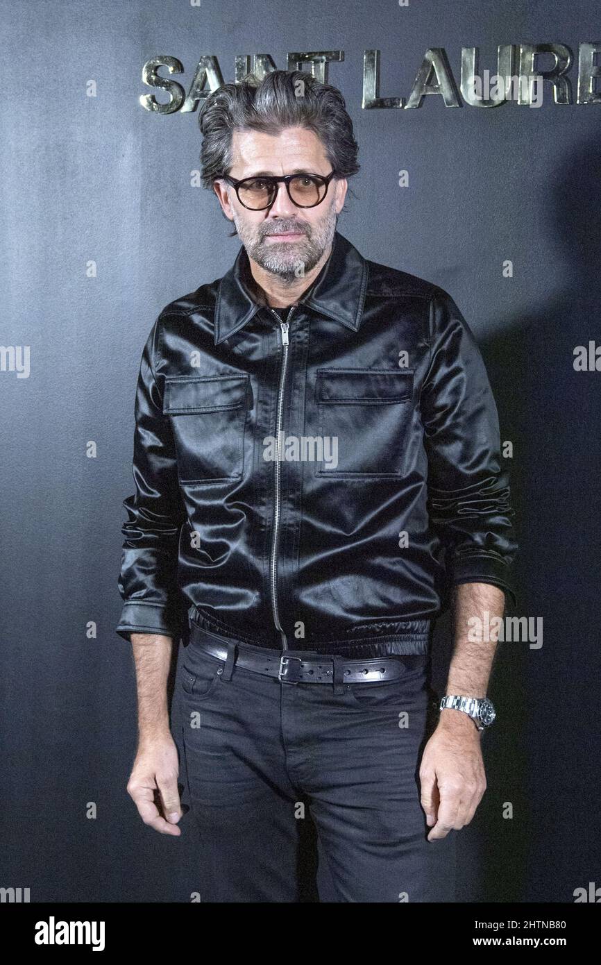 Paris, France on March 01, 2022 Chris Colls attending the Saint-Laurent ...