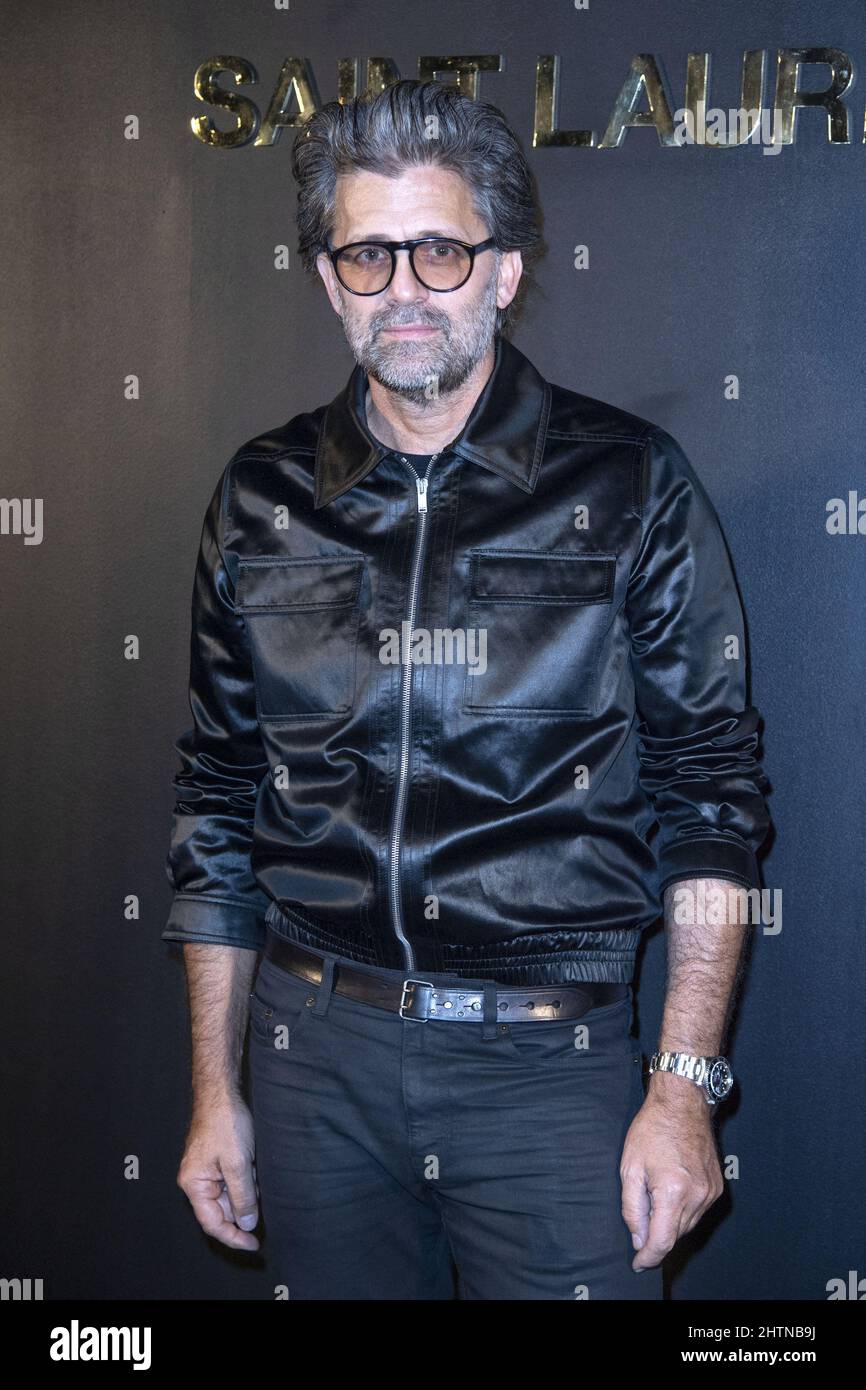 Paris, France on March 01, 2022 Chris Colls attending the Saint-Laurent ...