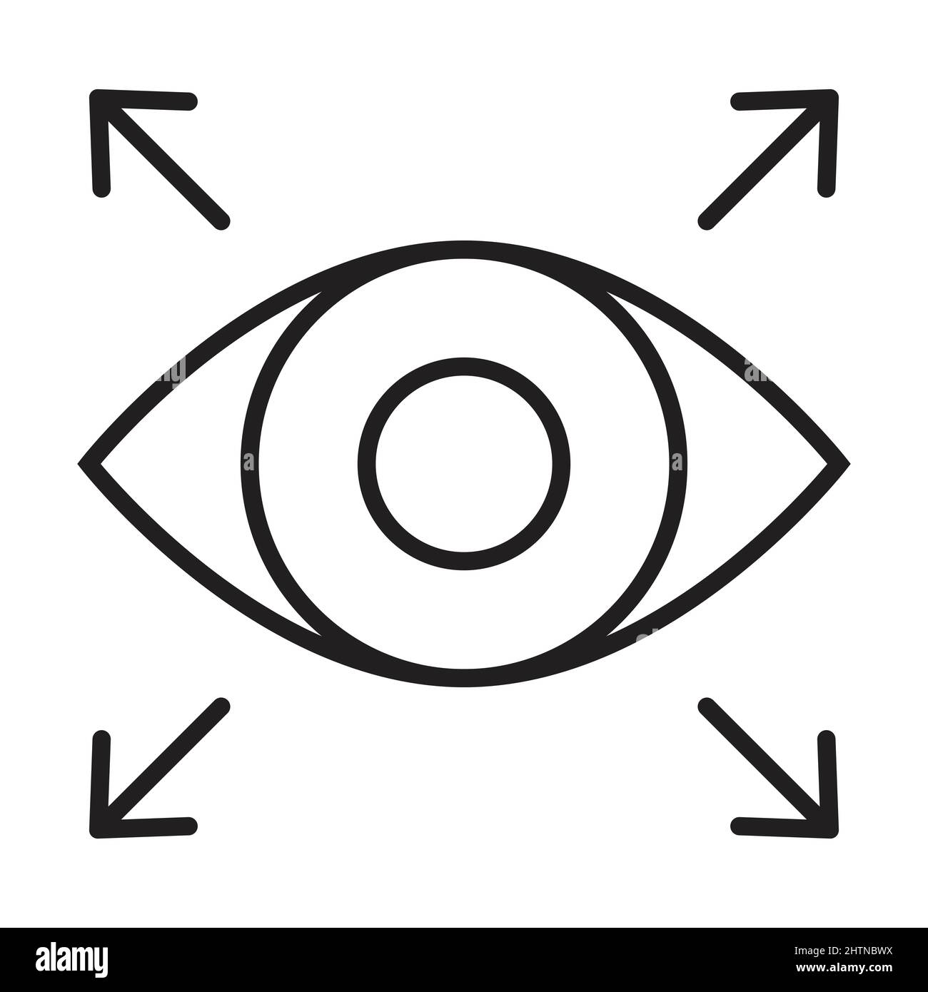 Expand view icon vector for graphic design, logo, website, social media ...