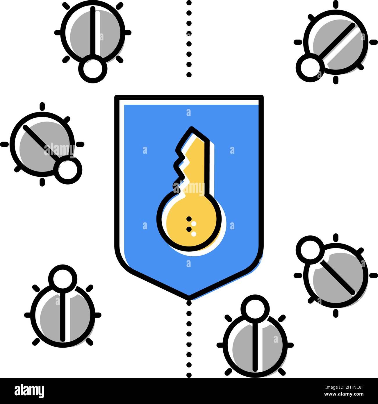 Ssh background Stock Vector Images - Alamy