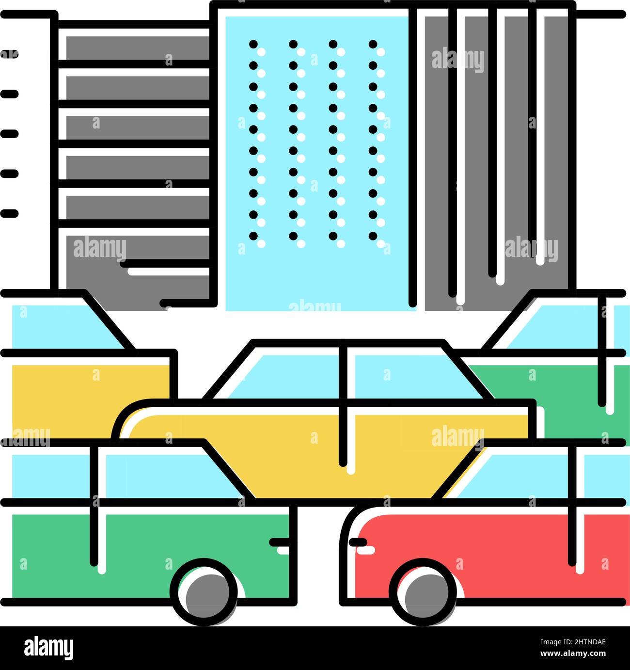 Human traffic jam Stock Vector Images - Alamy