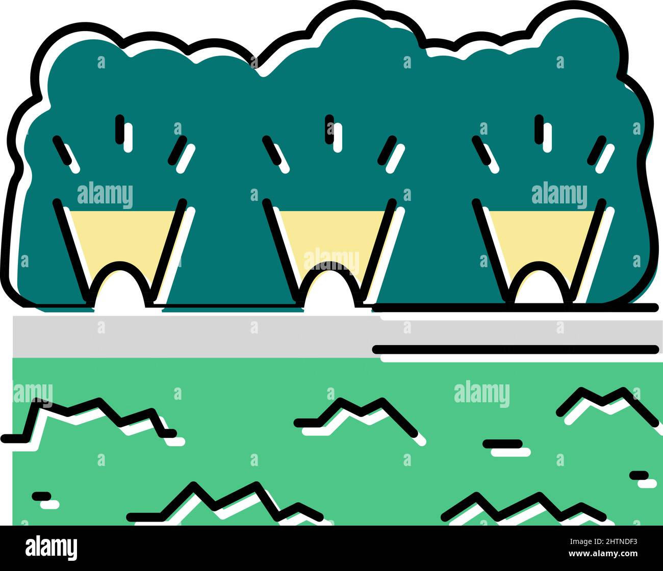 outdoor lighting lamps color icon vector illustration Stock Vector ...