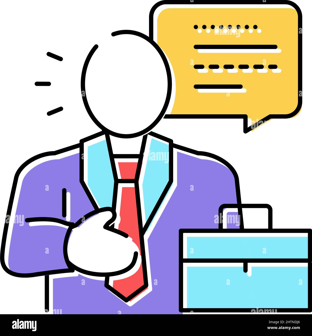lawyer man color icon vector illustration Stock Vector Image & Art - Alamy