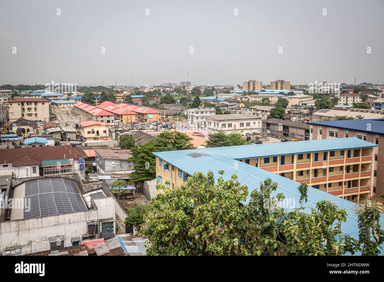 The view from the Co-Creation Hub in Yaba, Lagos, an area in Nigeria's ...
