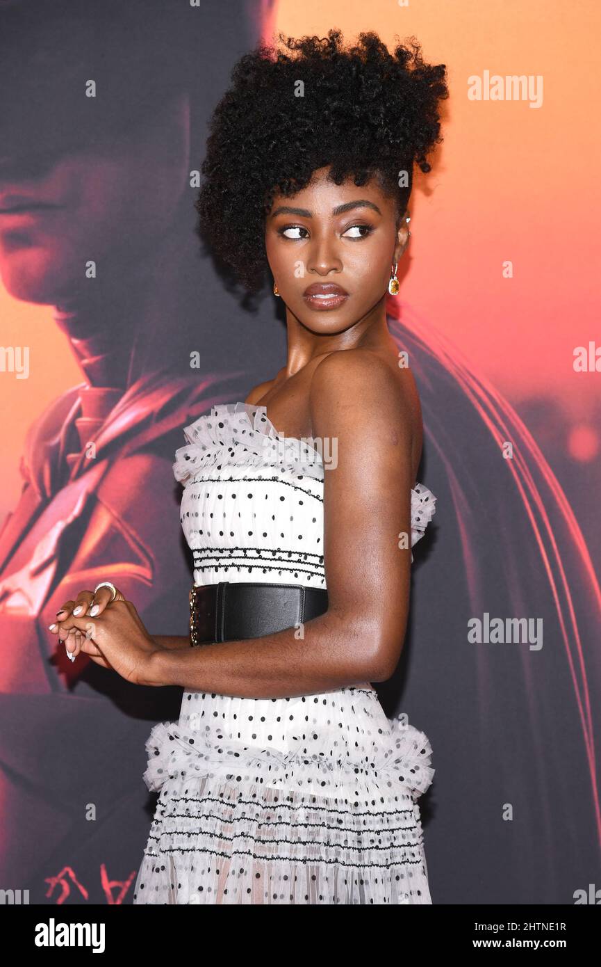 Jayme Lawson attends the World Premiere of “The Batman” at Josie ...