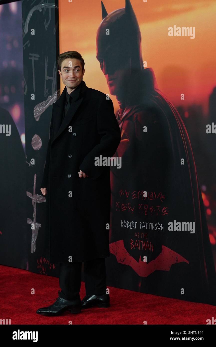 Robert Pattinson at arrivals for THE BATMAN Premiere, Josie Robertson ...