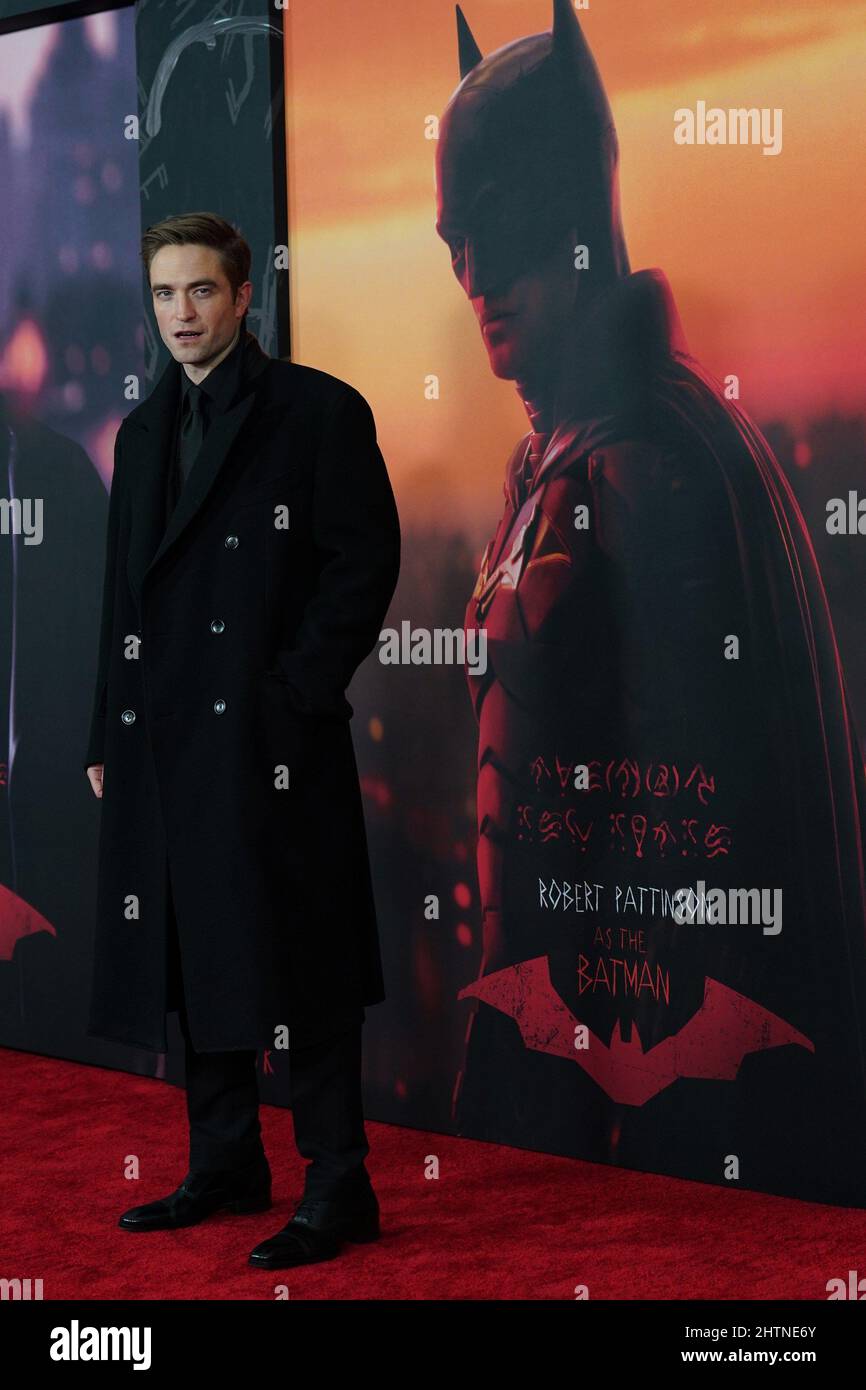 Robert Pattinson at arrivals for THE BATMAN Premiere, Josie Robertson ...