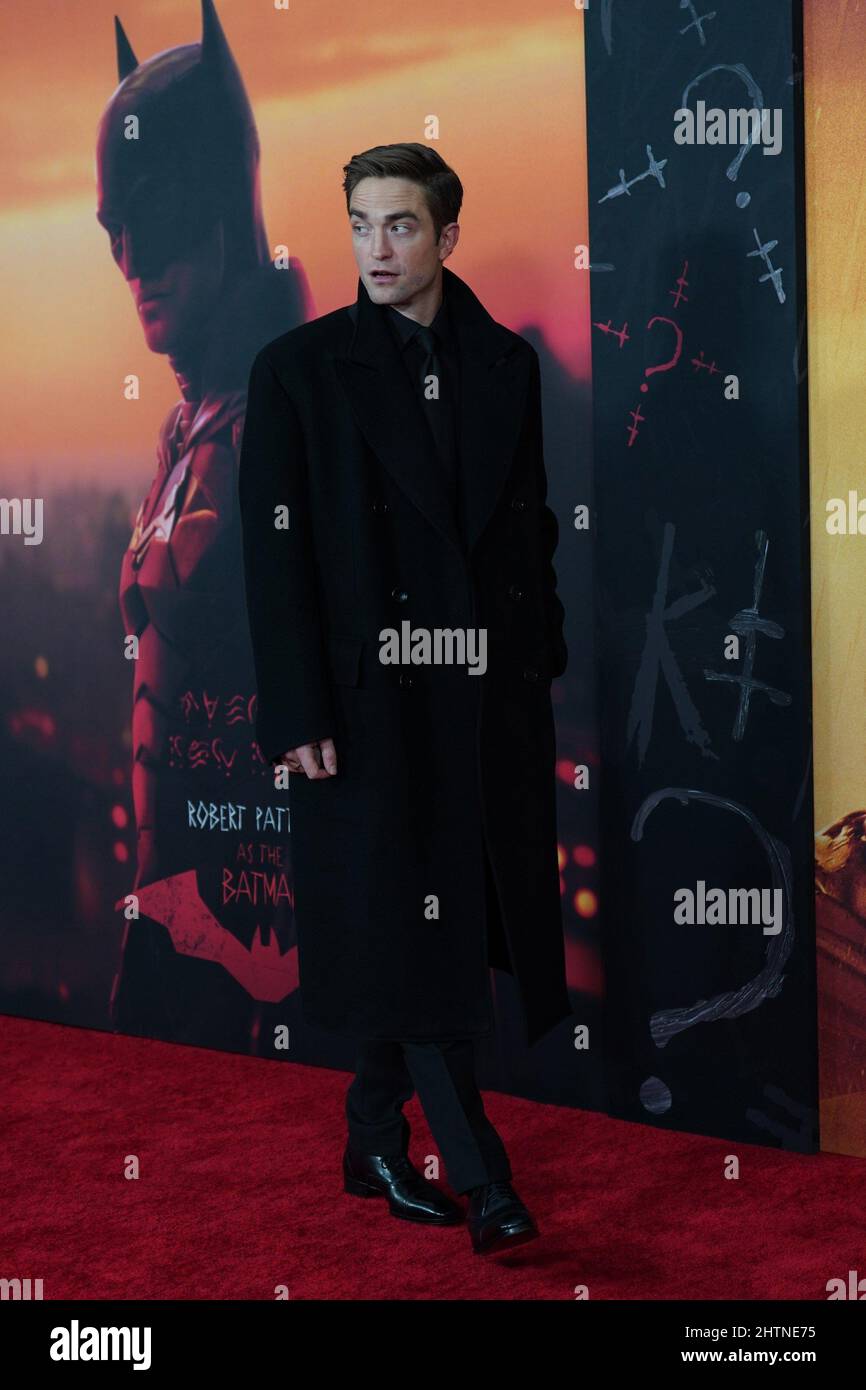 New York, NY, USA. 1st Mar, 2022. Robert Pattinson at arrivals for THE ...