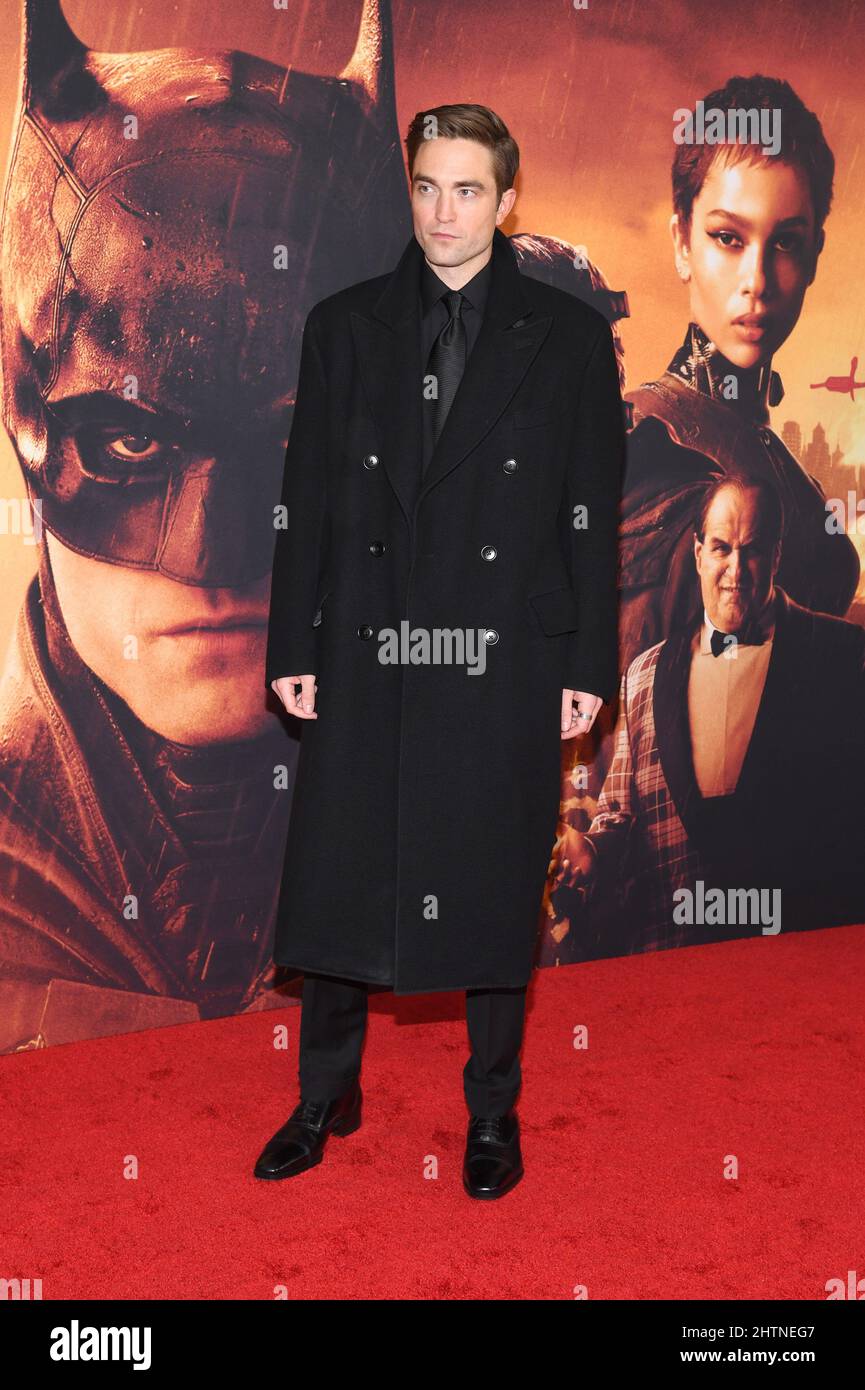 Robert Pattinson attends the World Premiere of “The Batman” at Josie ...