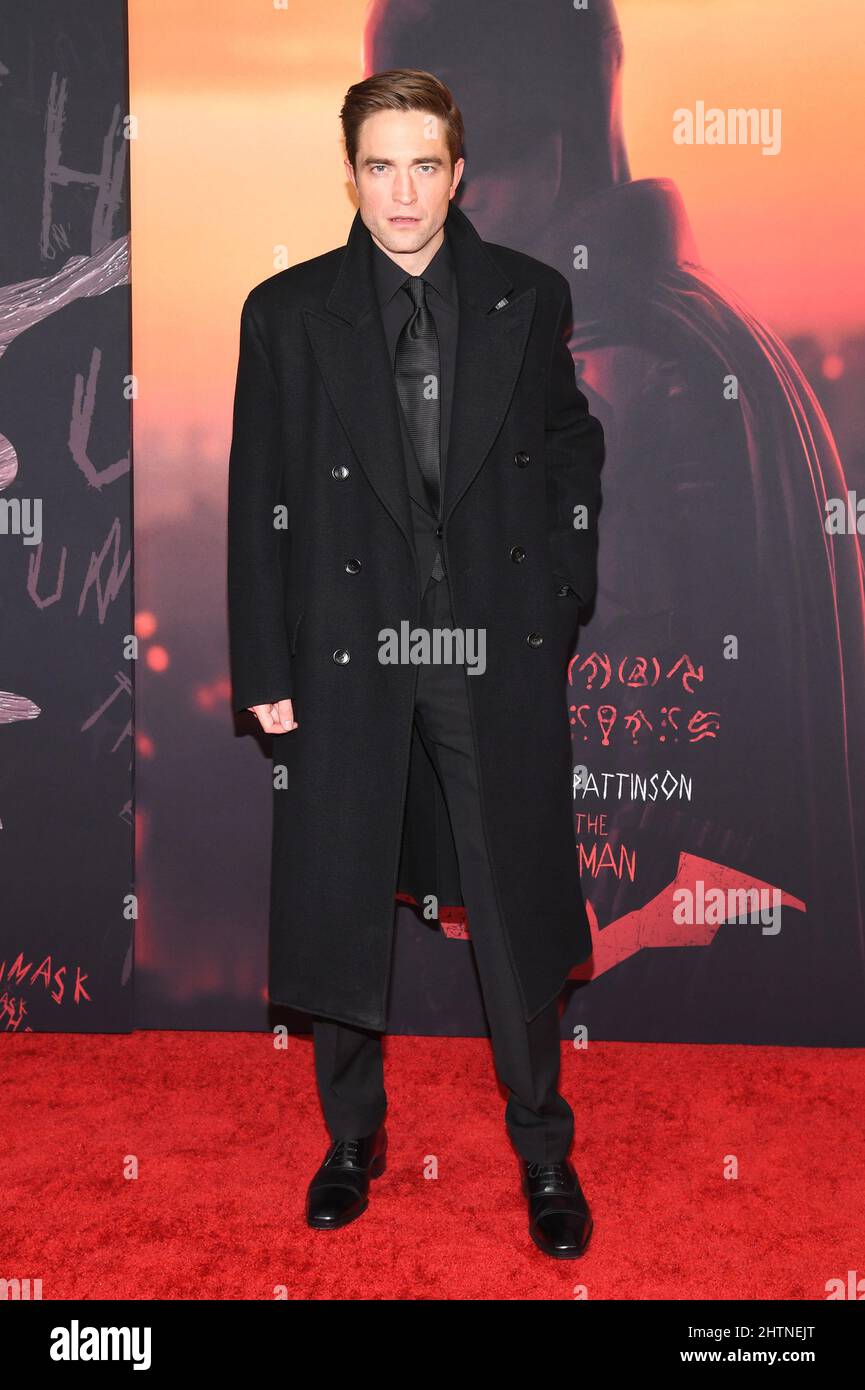 Robert Pattinson attends the World Premiere of “The Batman” at Josie ...