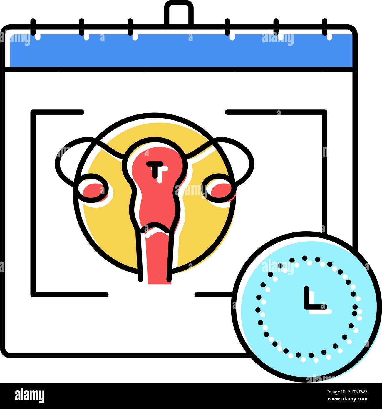 ovulation woman color icon vector illustration Stock Vector Image & Art ...