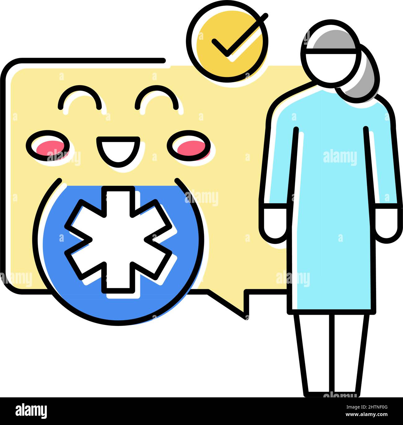 first aid baby color icon vector illustration Stock Vector Image & Art ...