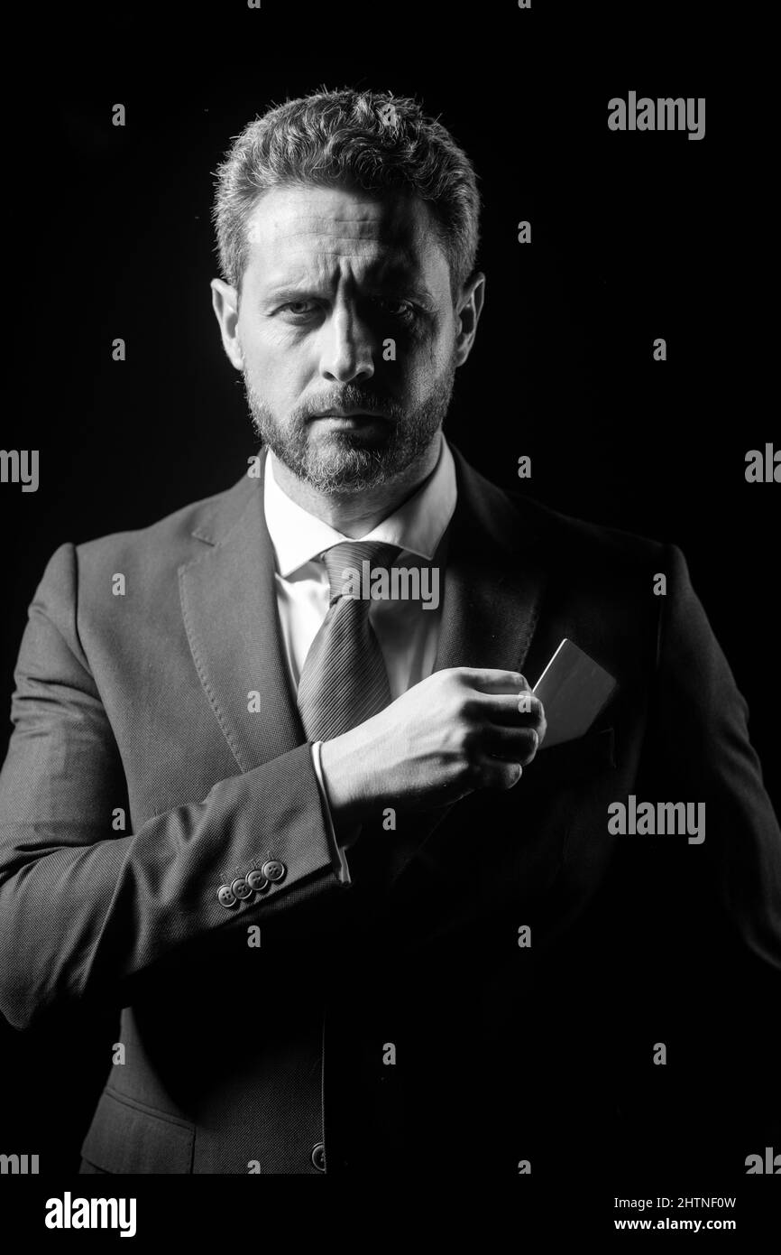 Handsome mature freelancer man Black and White Stock Photos & Images ...