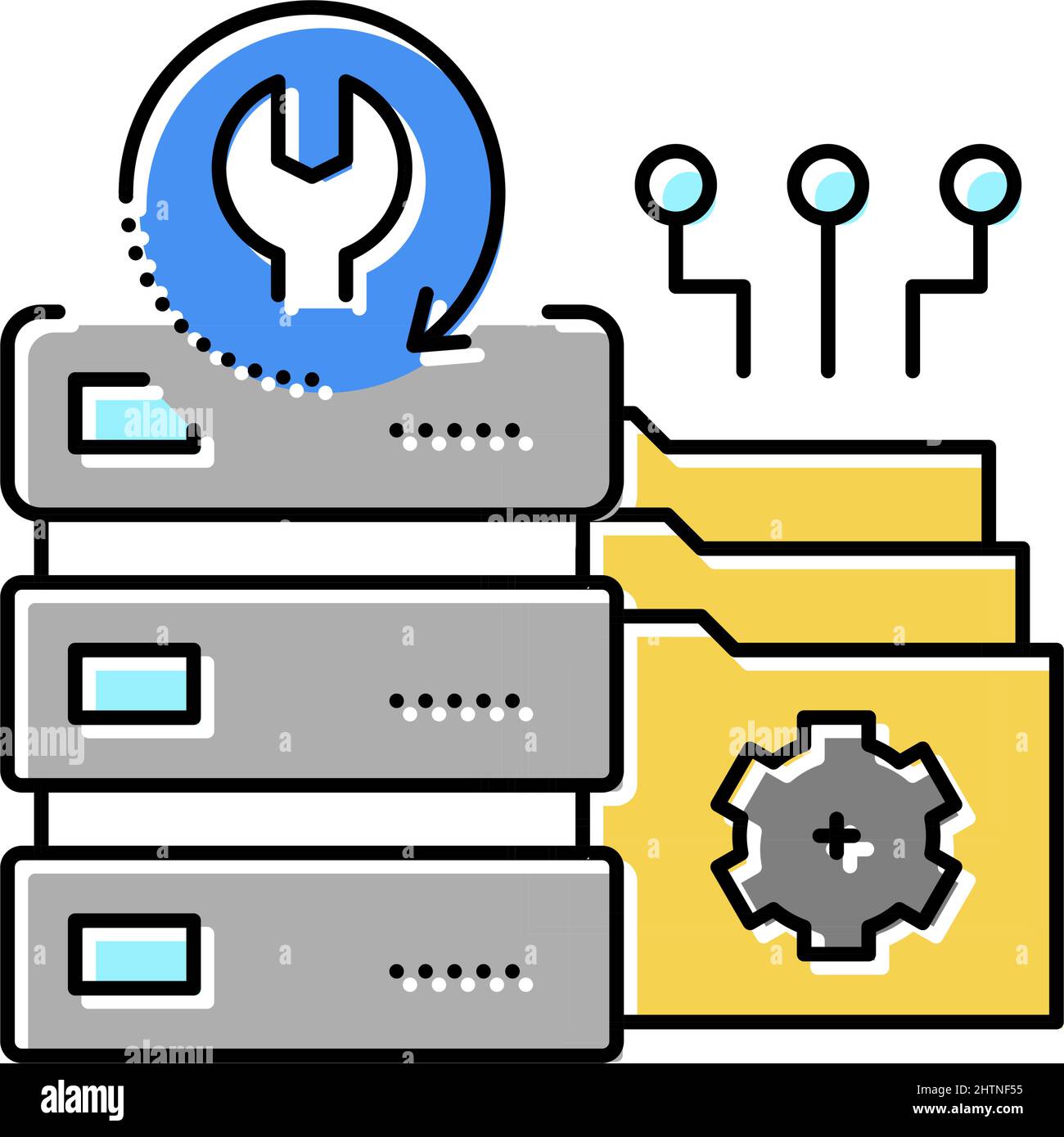 san recovery color icon vector illustration Stock Vector Image & Art ...