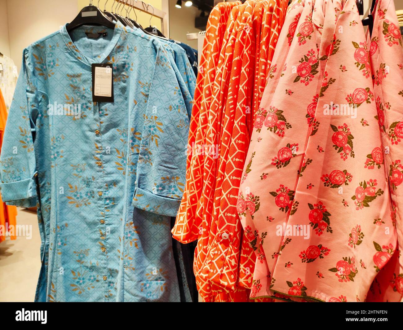 Indian colorful dresses, Fashion stylish colourful clothes display in ...