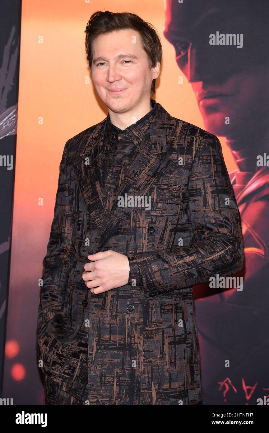 Paul Dano attends the World Premiere of “The Batman” at Josie Robertson ...