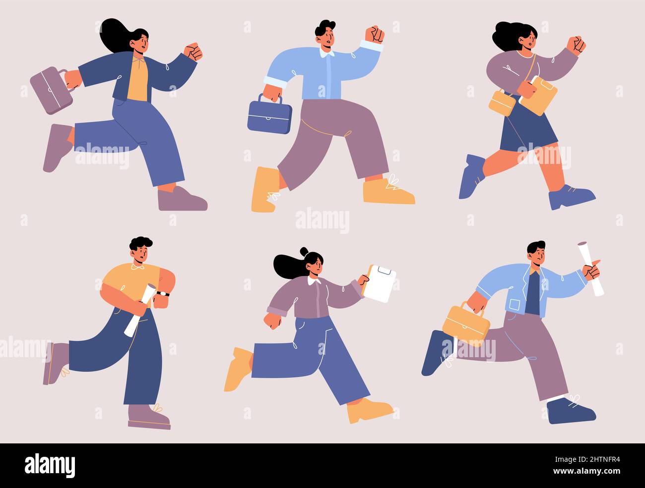 People running in panic hi-res stock photography and images - Alamy