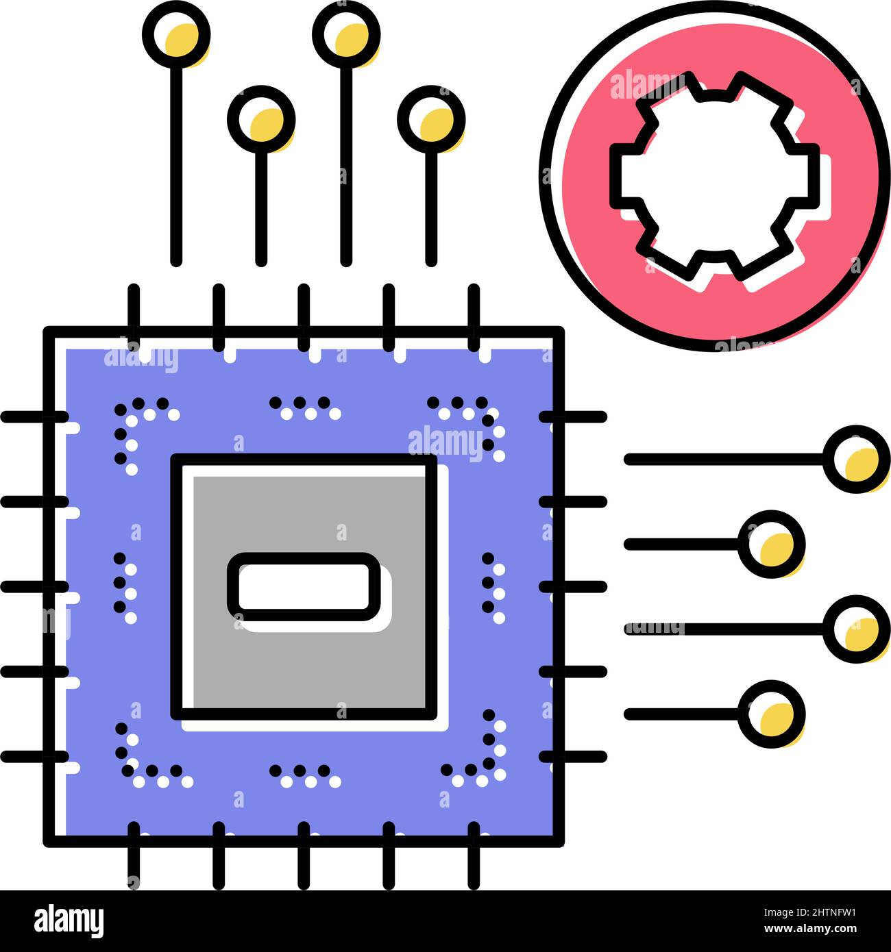 chip repair color icon vector illustration Stock Vector Image & Art - Alamy