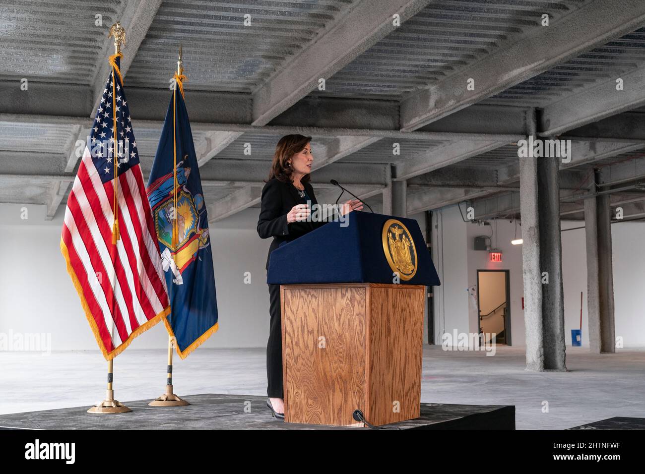 New York, NY - March 1, 2022: Governor Kathy Hochul announced of the ...