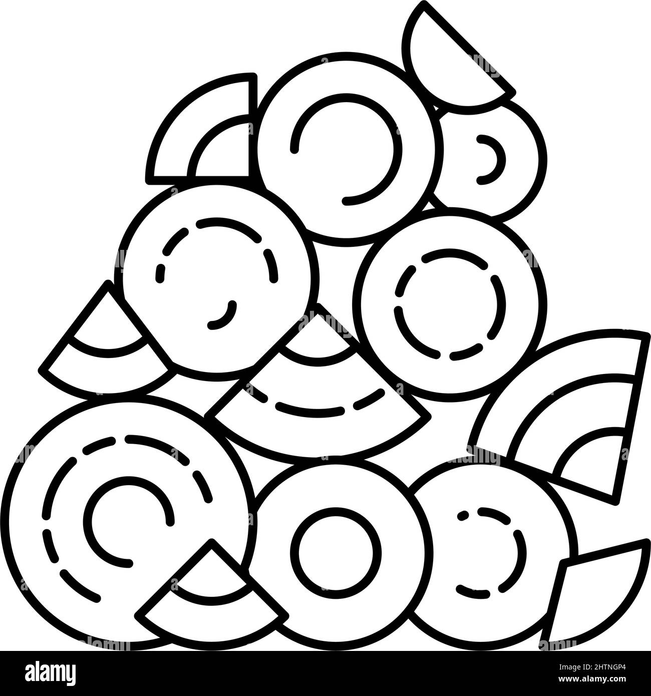 fuel wood line icon vector illustration Stock Vector Image & Art - Alamy