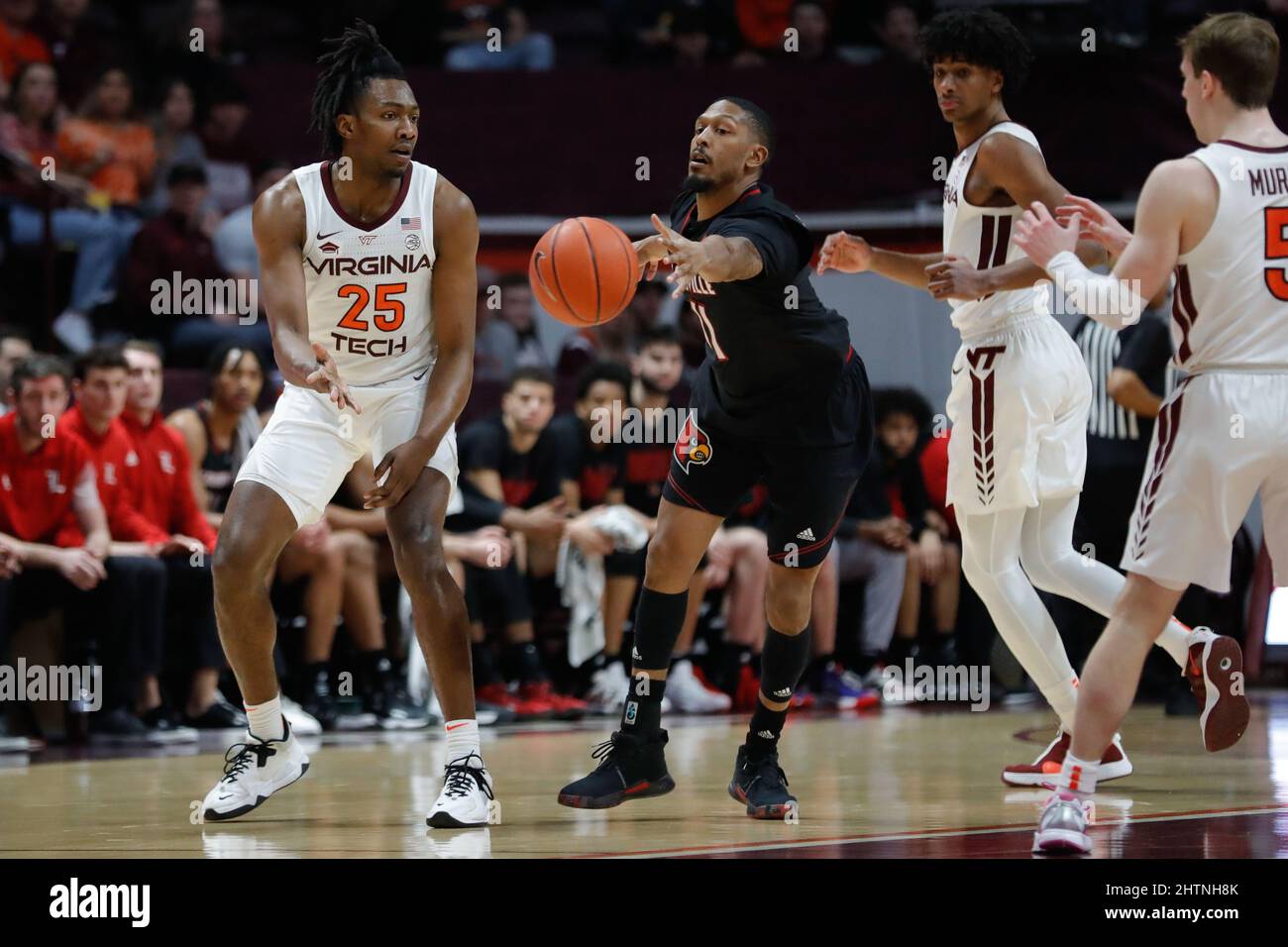 Blacksburg, Virginia, USA. 1st Mar, 2022. Virginia Tech Hokies forward ...