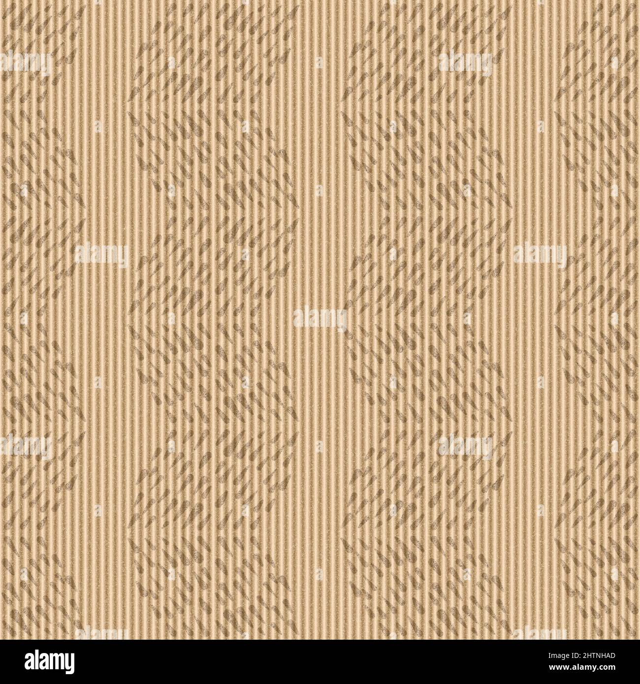 Ecru recycled corrugated pulp card paper texture. Ribbed plain neutral ...