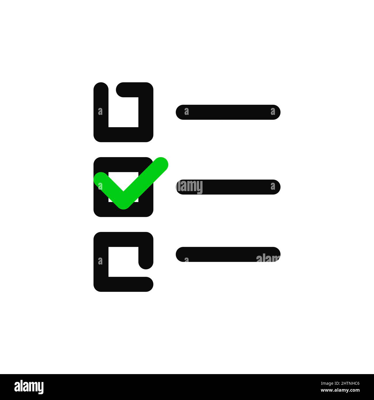 Checkboxes with checkmark task list. Pixel perfect, editable stroke ...