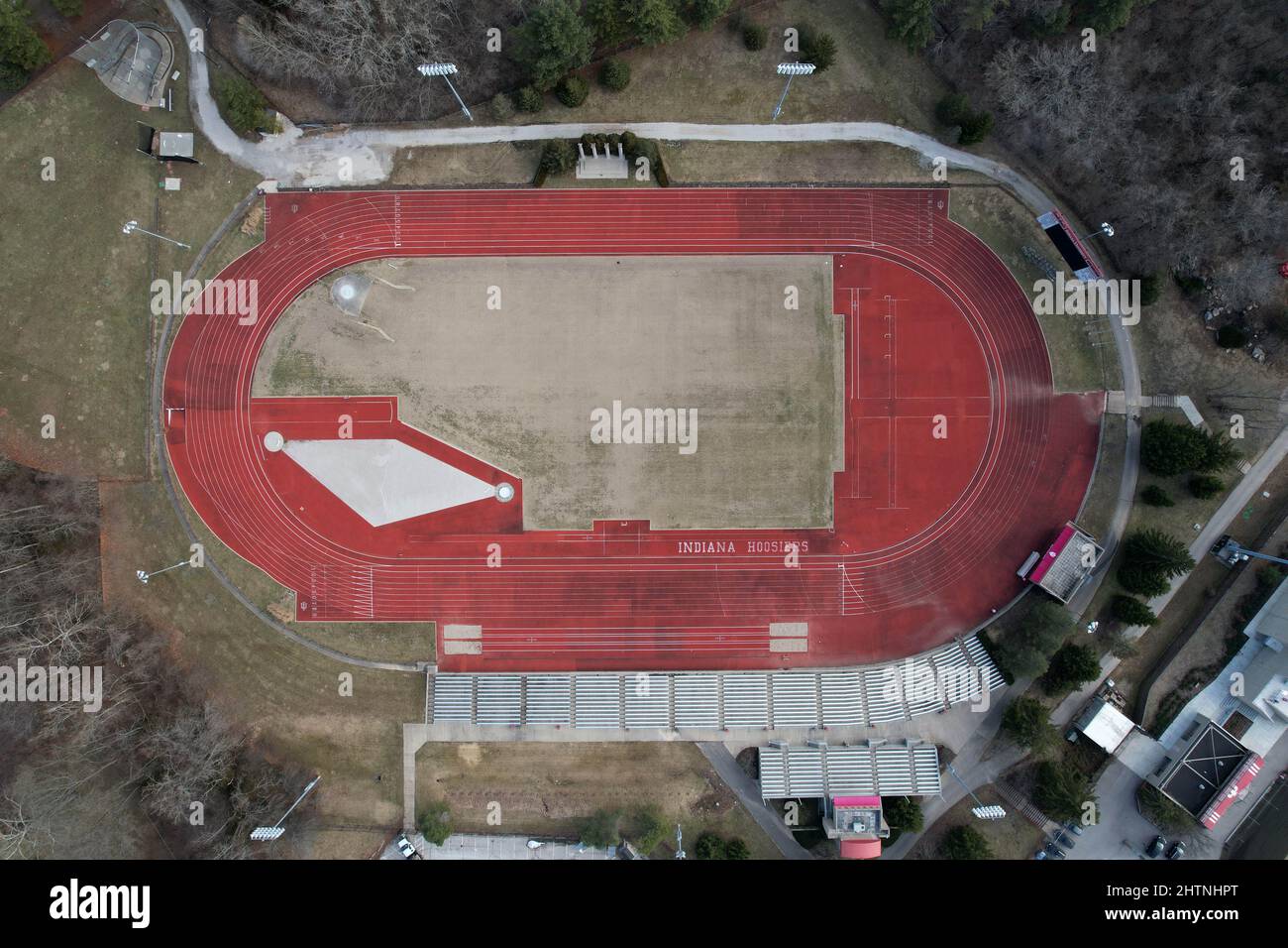 An aerial view of Robert C. Haugh Complex on the campus of Indiana ...