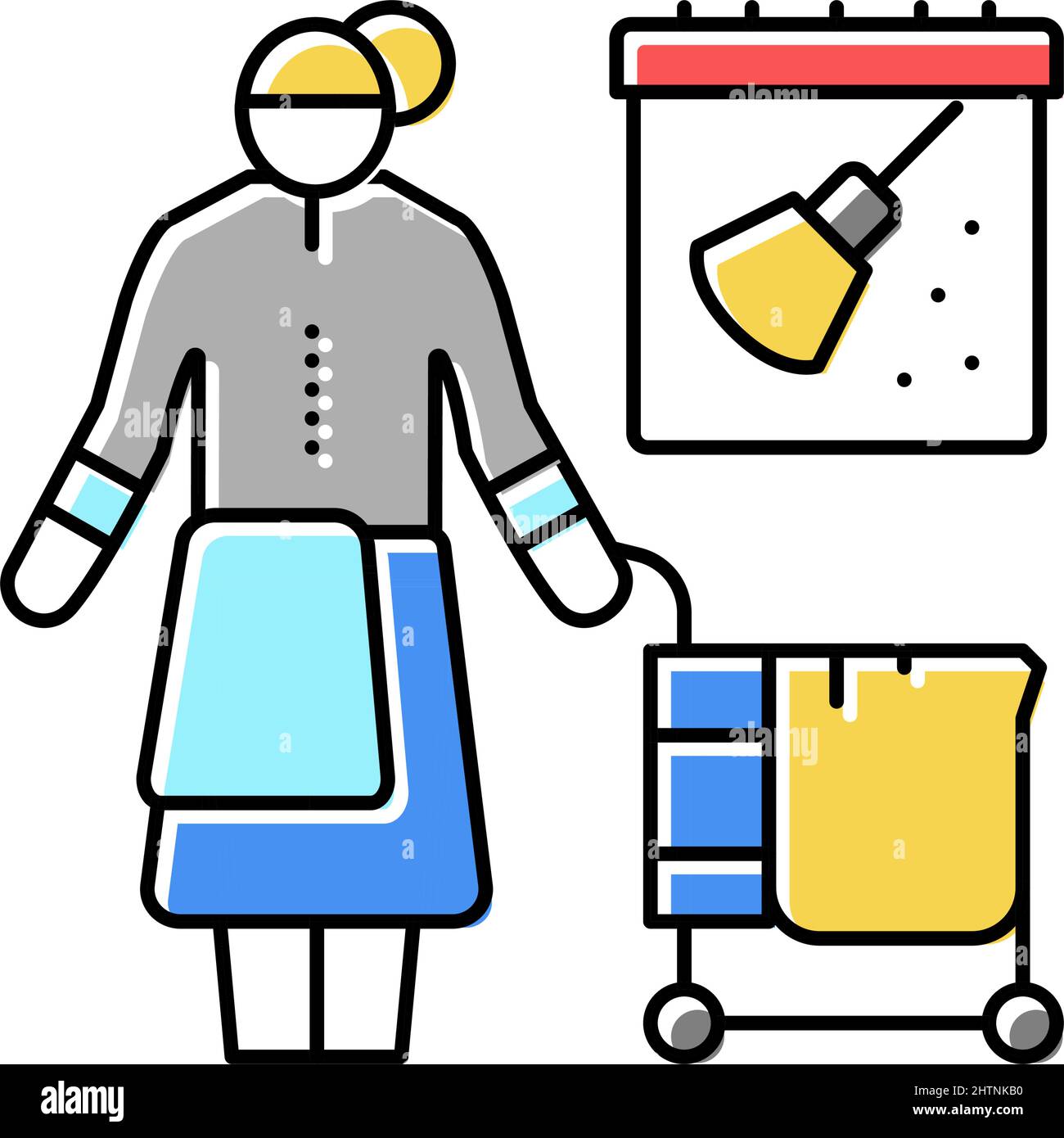 regular cleaning color icon vector illustration Stock Vector Image ...