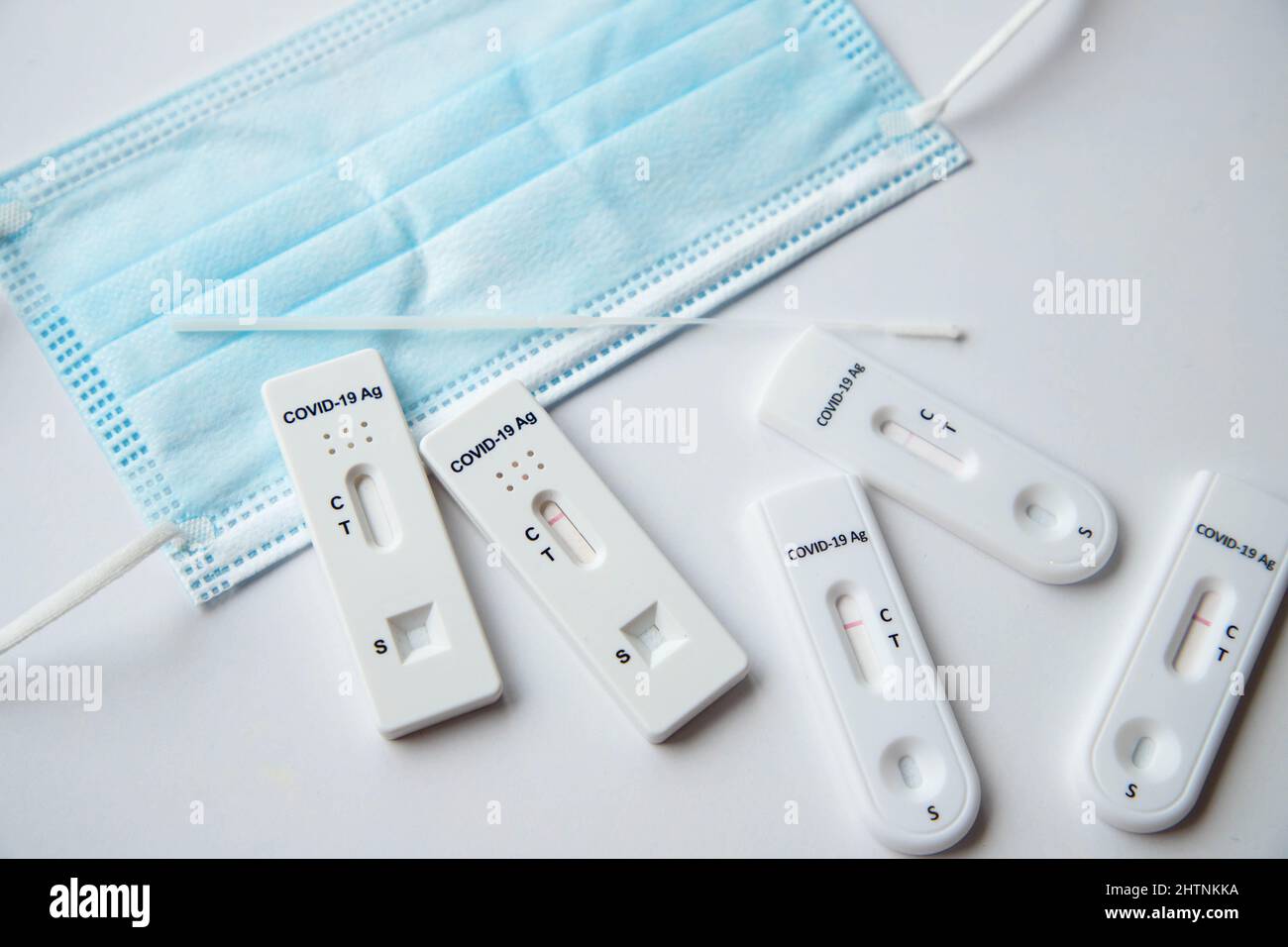 Test kit for viral disease COVID-19 Stock Photo - Alamy