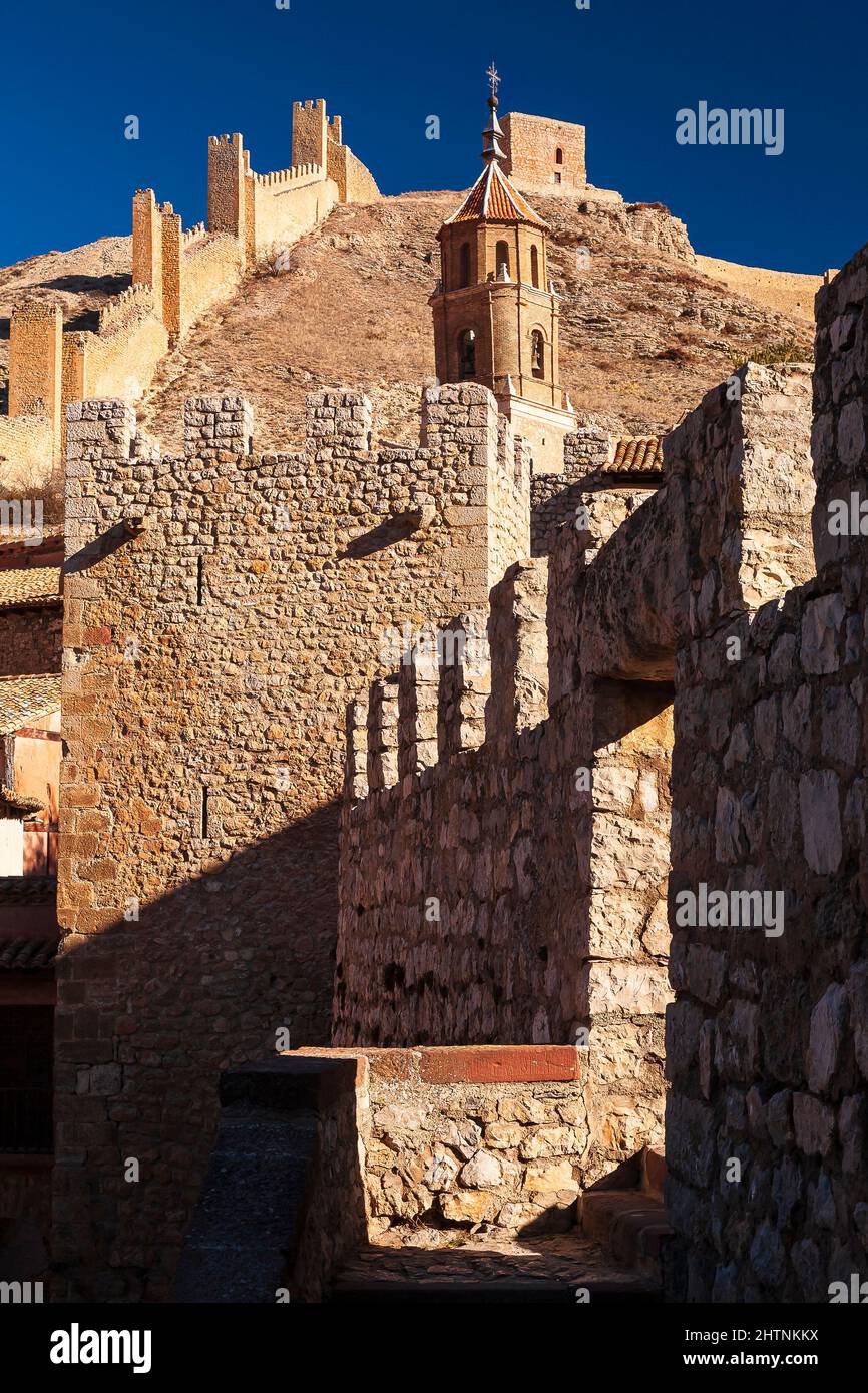 Street of Albarracin. Teruel province. Spain. Europe Stock Photo - Alamy