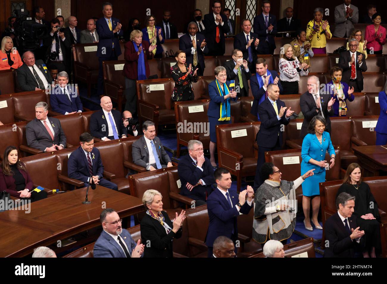 Members of President Joe Biden's cabinet and Democratic members of ...
