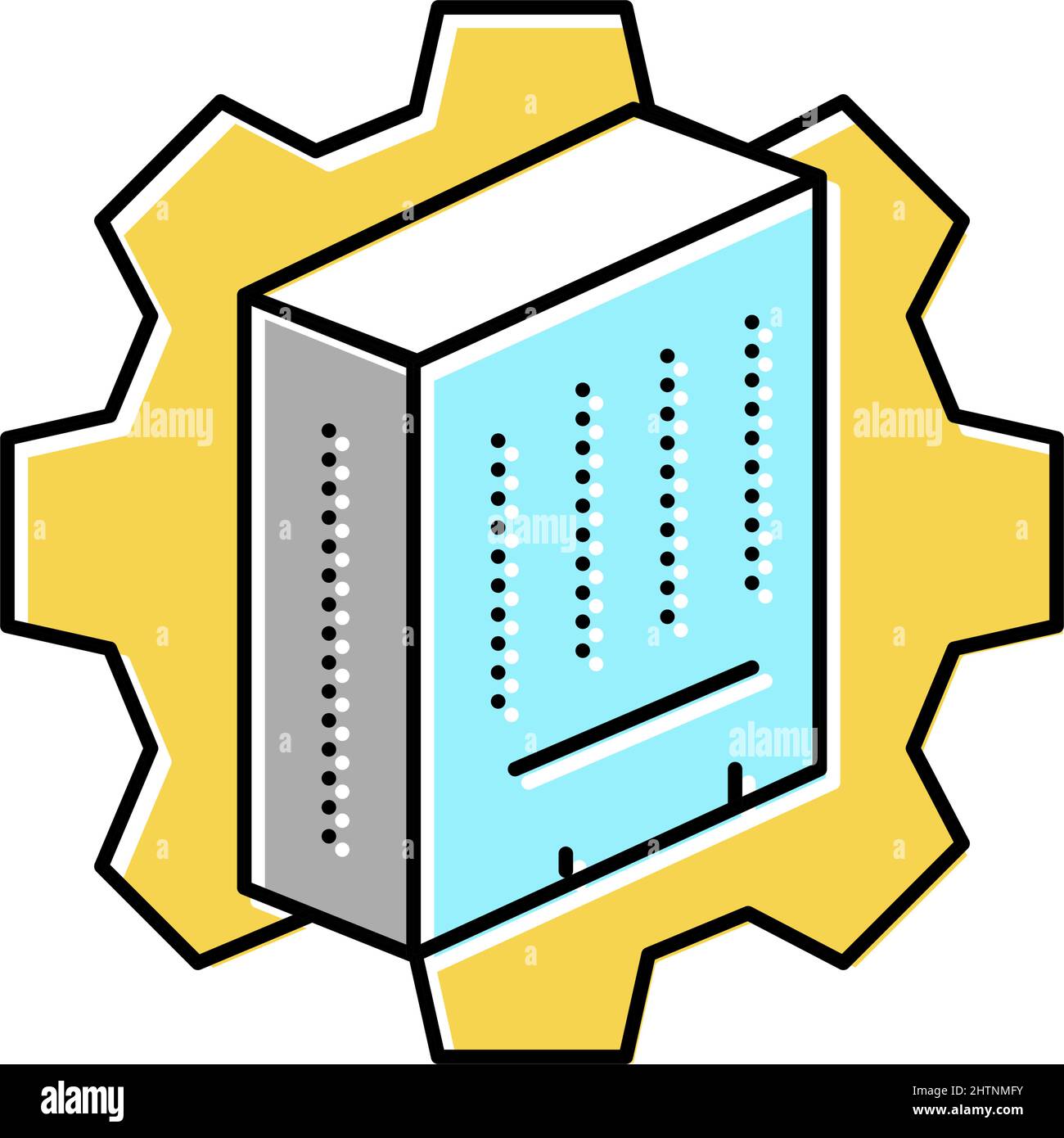 building process color icon vector illustration Stock Vector Image ...