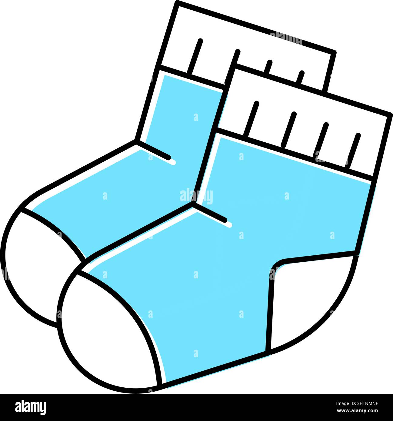 children socks color icon vector isolated illustration Stock Vector ...